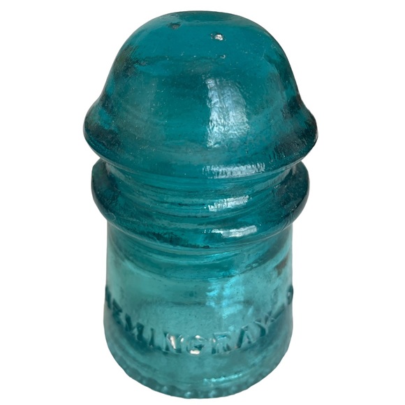 American Vintage | Accents | Hemingray Glass Insulator Aqua Bluegreen ...